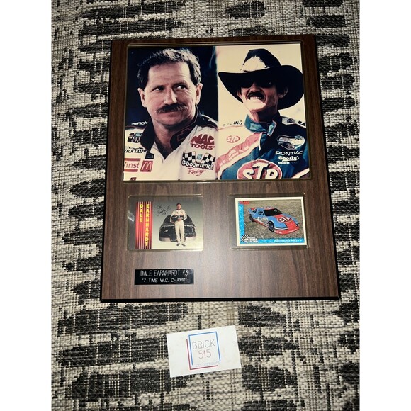 Nascar | Art | Dale Earnhardt And Richard Petty Plaque With Cards 7 ...